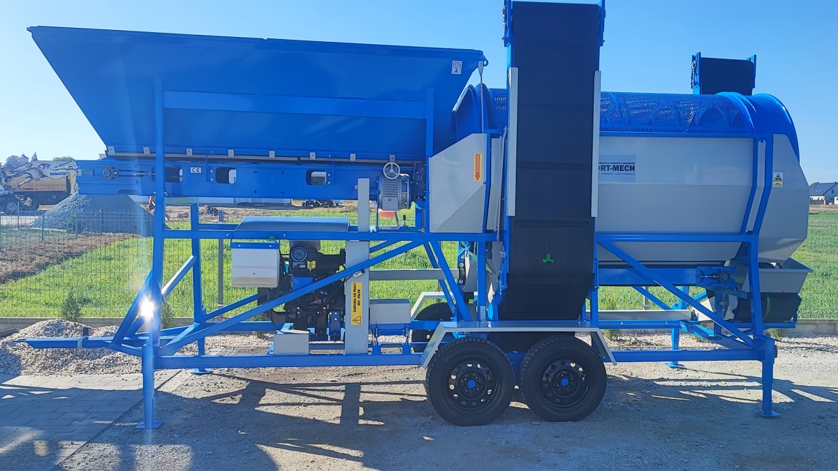 Przesiewacze z napędem spalinowym • SORT-MECH