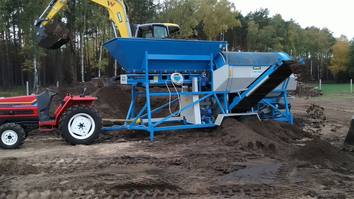 Przesiewacze z napędem elektrycznym i WOM • SORT-MECH